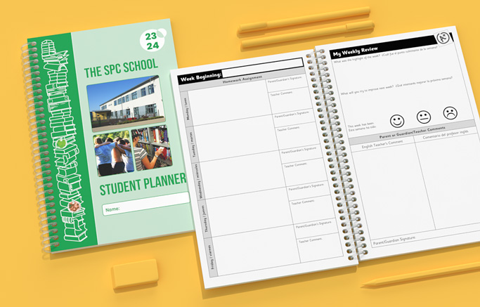 Fully Customized School Planners - School Planner Company