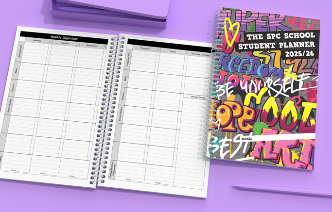Fully Customized School Planners - School Planner Company